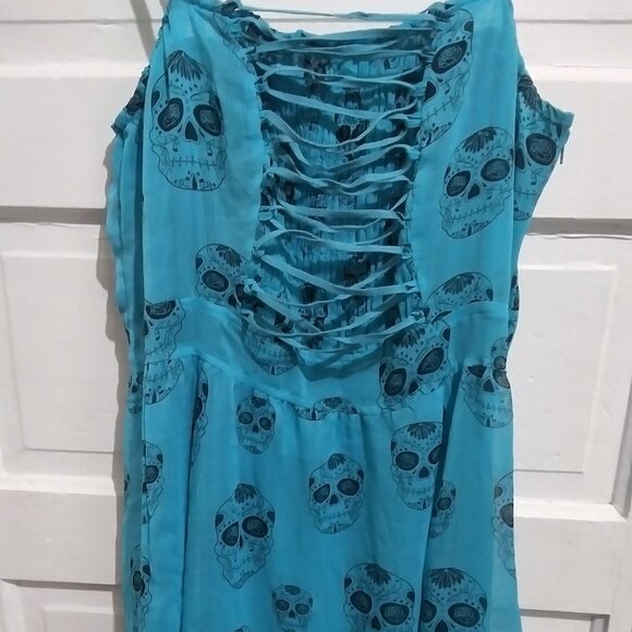 Royal Bones | Dresses | Royal Bones By Daang Dress Sz Xl Sugar Skulls ...